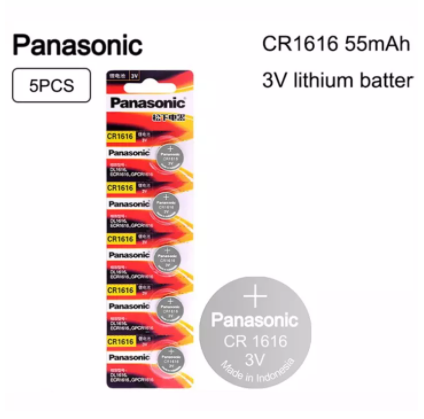 5PCS Panasonic CR1616 CR 1616 3V Lithium Batteries Button Cell Coin ...