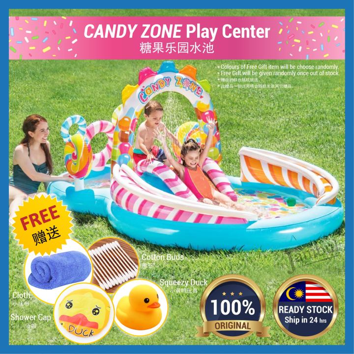 INTEX Candy Zone Play Center Children Swimming Pool Playground Toy Swim ...