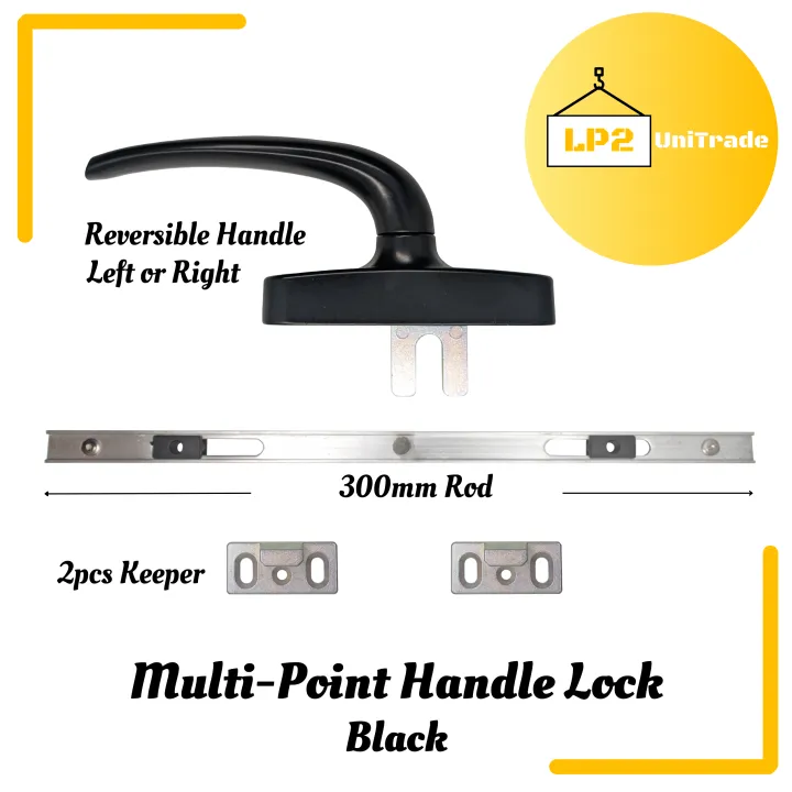 Multi Point Window Lock Handle for Aluminum Casement – 300mm / 600mm ...