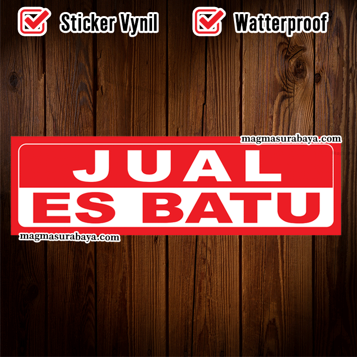 Stiker Jual Es Batu magma surabaya - jualan es - jualan es batu ...