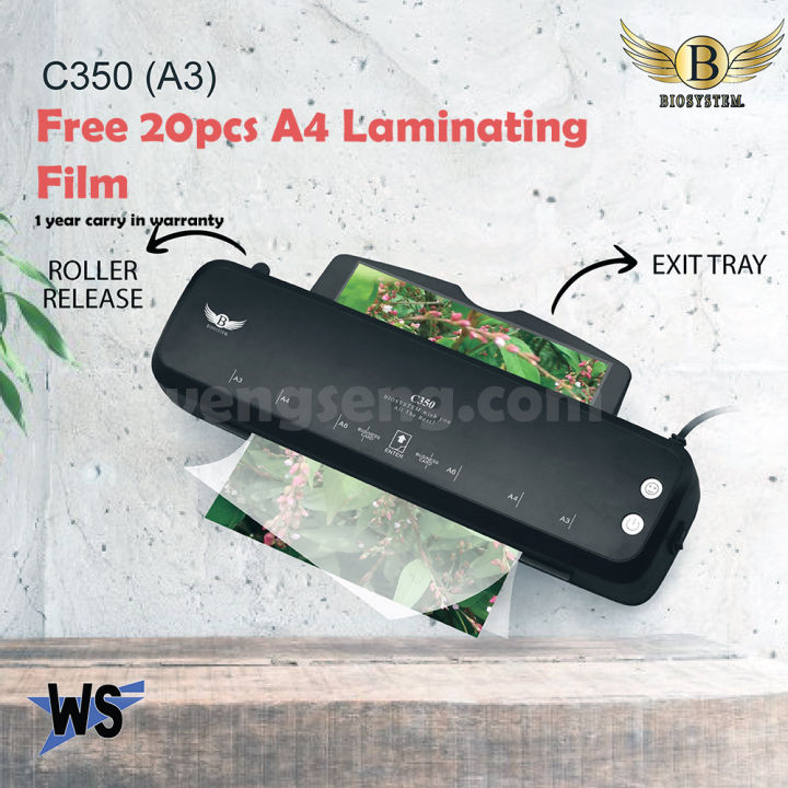 Biosystem C350 A3 Laminator / laminating machine | Lazada
