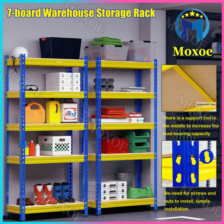Tool Storage Shelves 7 Tier Adjustable Metal Garage Storage Shelf ...