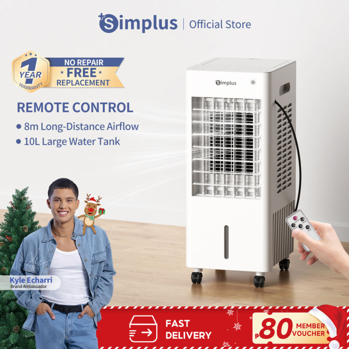 Simplus Air Cooler Fan Household Cooling Fan 10L Water Tank Remote Control Air Conditioning Fan ...