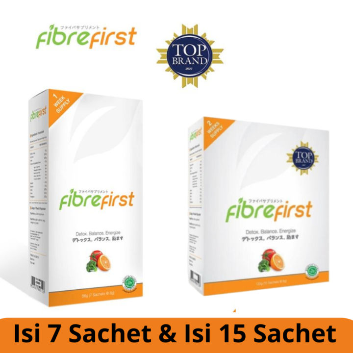 FIBRE FIRST MINUMAN DIET & DETOX FIBER DRINK PENURUN BERAT BADAN ISI 7 ...