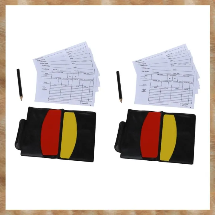 2X Box for Football Match Referee Red and Yellow Cards | Lazada.co.th