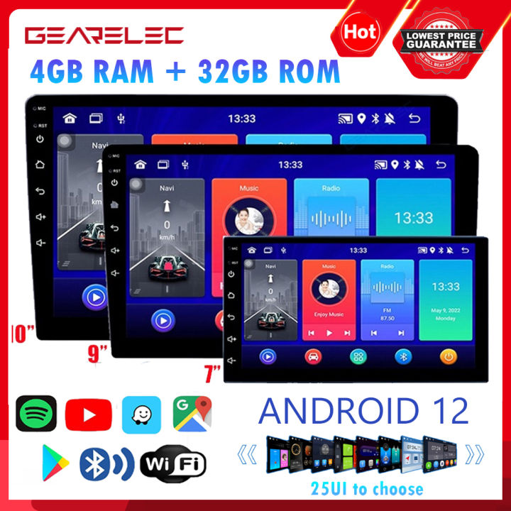 GEARELEC [ 4GB RAM+32GB ] Android Player 7/9/10Inch IPS SCREEN Android ...