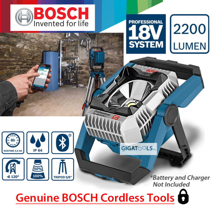 Bosch GLI 18V-2200 C Professional Cordless LED Floodlight / Worklight ...