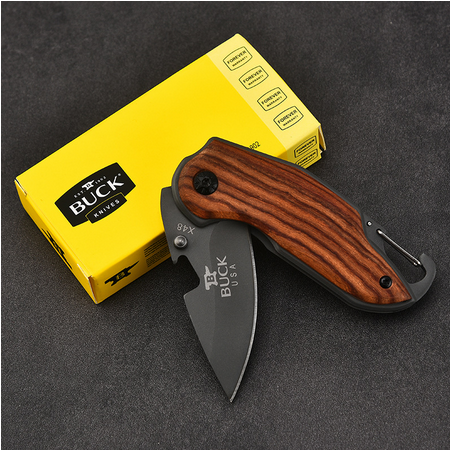 มีดพับ x48-BUCK 15.5 cm ด้ามไม้ มีดพก มีดเดินป่า มีดพับเอนกประสงค์ มีด ...