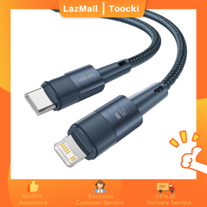 Toocki PD 20W USB C To Lightning Cable Fast Charging USB Type C สำหรับ ...