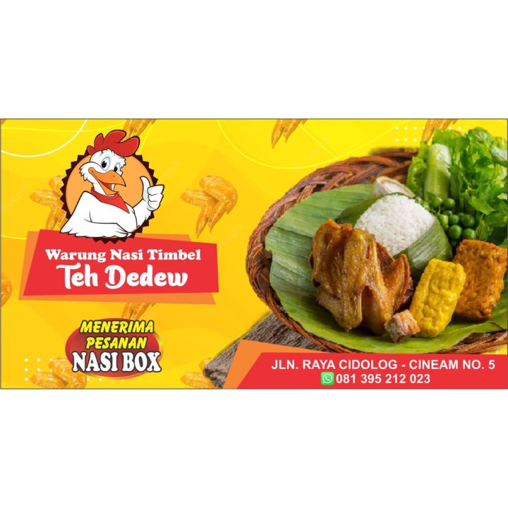Spanduk Banner Warung Nasi Ayam 2x1 Meter | Lazada Indonesia