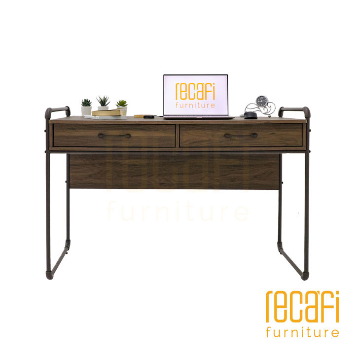 Recafi Furniture Columbia Series Industrial Work Desk with Drawer ...