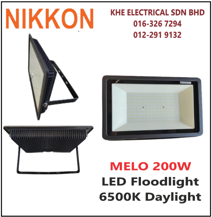 NIKKON Madon/Melo Series 200W LED Flood Light [DAYLIGHT 5700K] | Lazada