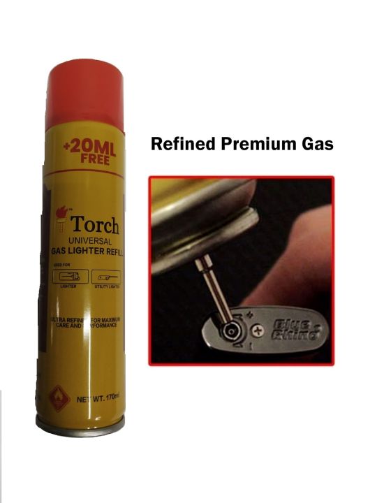 Portable On Hand Refill Gas Butane Lighter (170ml plus) | Lazada PH