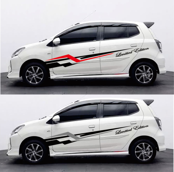 NEW Sticker stiker mobil agya striping sticker mobil daihatsu ayla brio ...