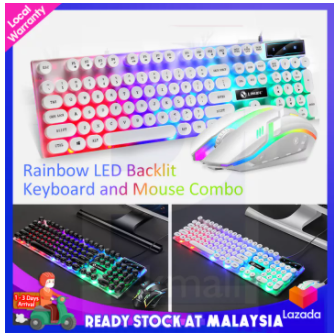 GTX300 Set Gaming Keyboard And Mouse Office Computer RGB Light ...