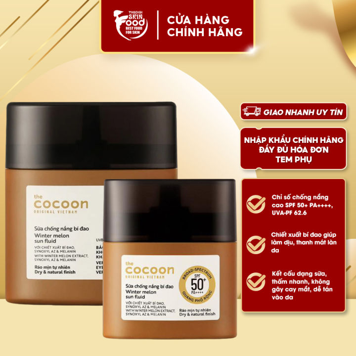 Sữa Chống Nắng Bí Đao Quang Phổ Rộng Cocoon Winter Melon Sun Fluid ...