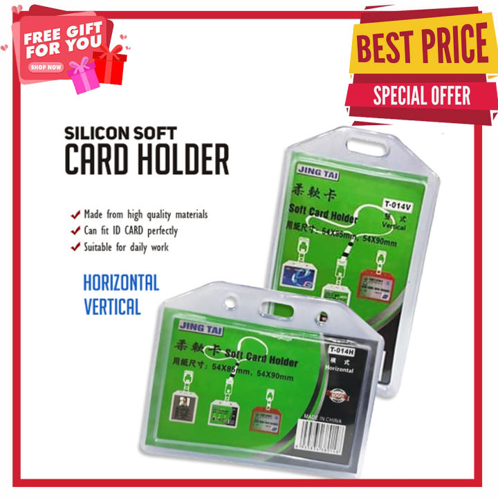(10 pcs) JINGTAI Jelly ID Case / ID Holder / ID Protector 54*90mm ...