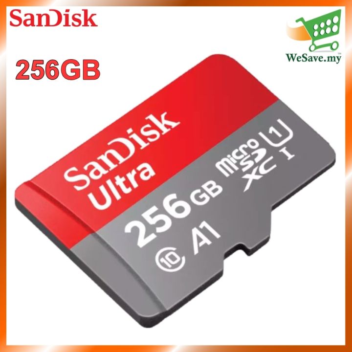 SanDisk Ultra 256GB 150MB/s microSD UHS-I Memory Card [SDSQUAC-256G ...