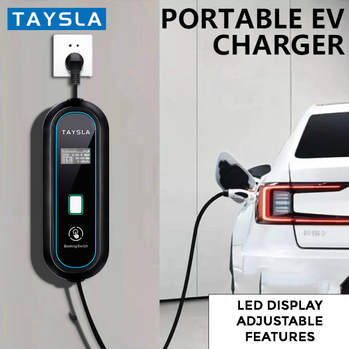 Fast Charger EV (16A) 3.5kW EU To Type 2 Female Mobil Listrik Plug Car ...