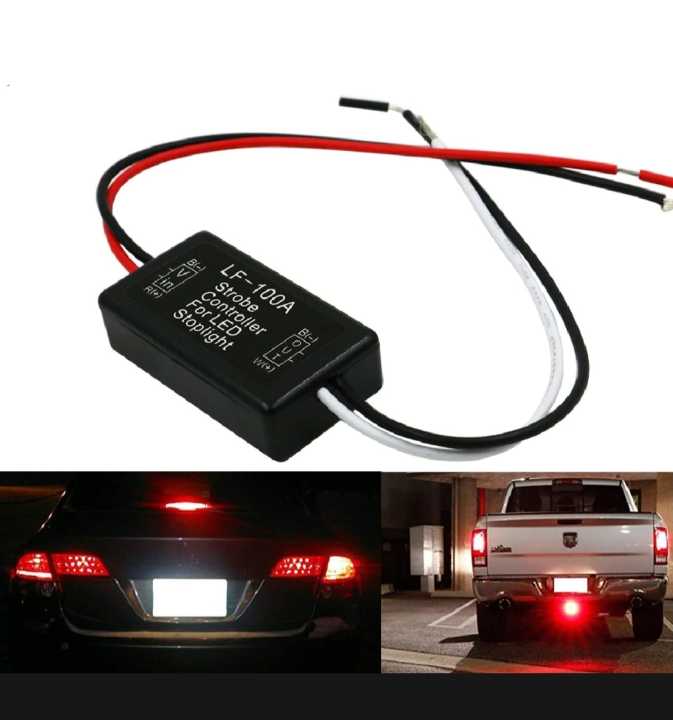 Car Led Brake Light Strobe Flash Controller Module Relay Kit High ...
