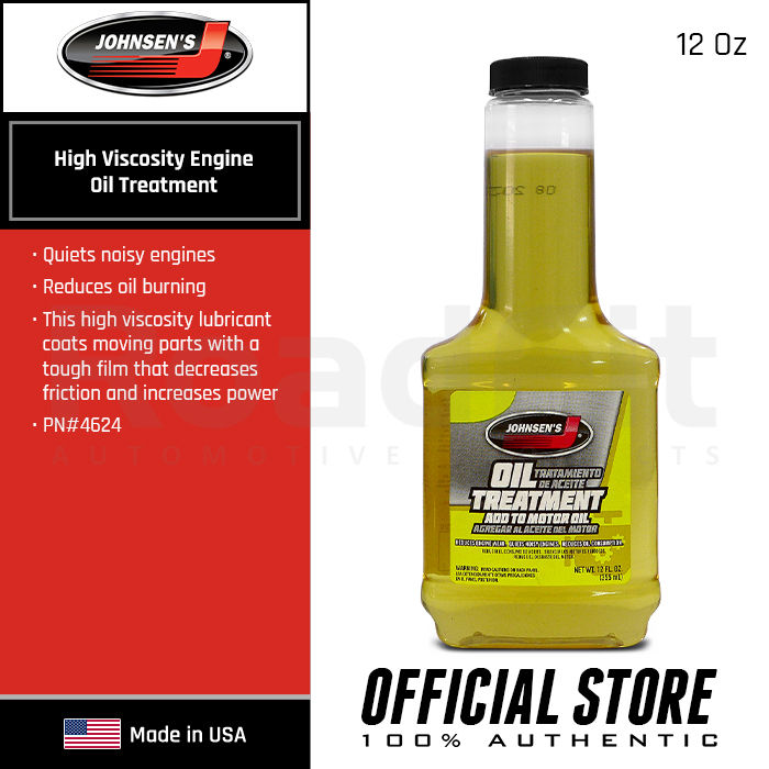 Roadfit JOHNSEN'S High Viscosity Car Engine Oil Treatment Additive 12oz ...