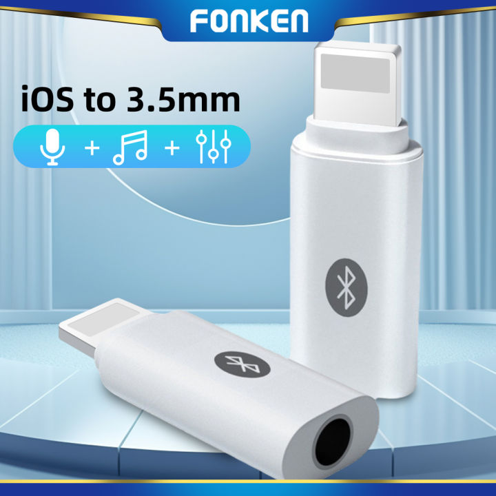 FONKEN Headphone Adapters Lighting Male To 3.5mm Female Jack Audio ...