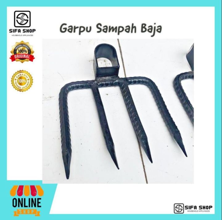 Garuk Garukan Garpu Sampah Besi Ulir Besar Besi 13 Garok Sampah Got ...