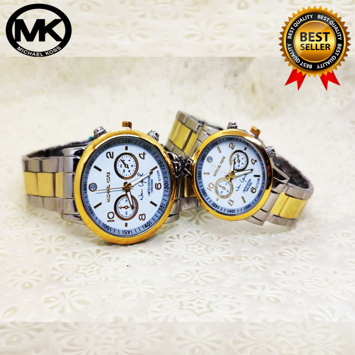 Michael Kors MK New York Limited Edition Two Chrono White Dial Two Tone ...