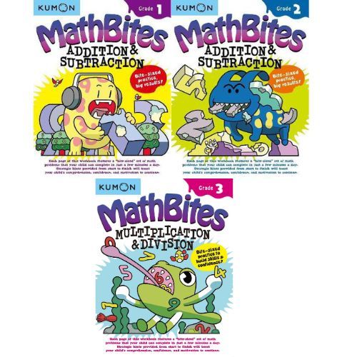Math Bites: Grade 1/2 Addition & Subtraction & Grade 3 Multiplication ...
