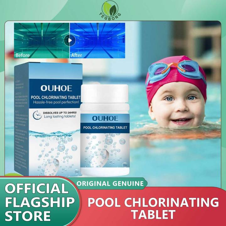 Yegbong Tablets Disinfection Pills Swimming Pool Chlorine Tablets ...