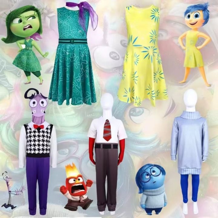 ROB TOY การ์ตูนลายการ์ตูน ชุดคอสเพลย์ Inside Out 2 ความโศกเศร้า ความ ...
