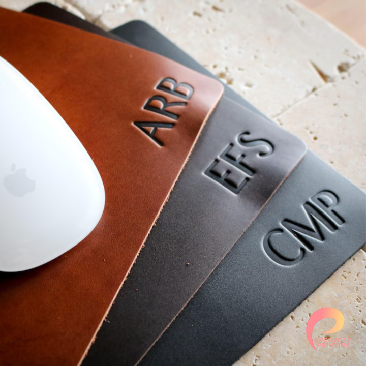 Personalized Leather Desk Mat | Computer Mat for Desk | Large Mouse Pad ...