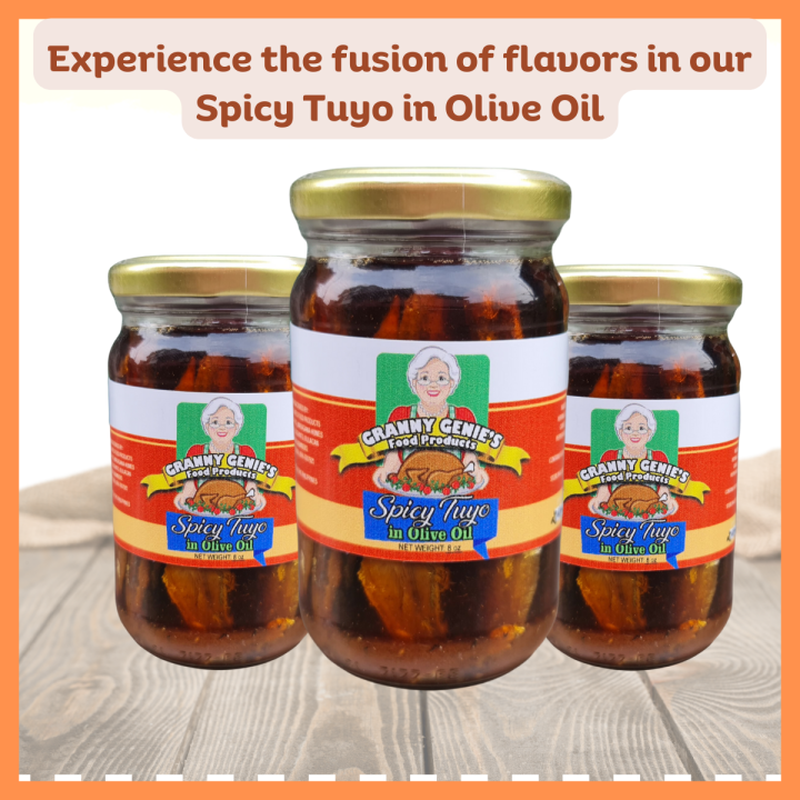 Gourmet Spicy Tuyo in Olive Oil 370g home made no preservative added ...