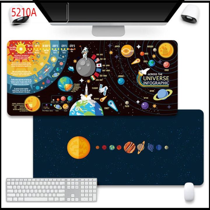 5210A 800x400mm คอมพิวเตอร์แล็ปท็อป ขอบล็อค ขนาดใหญ่พิเศษ ยาง แผ่นรองเม้าส์คีย์บอร์ด แผ่นรอง ...