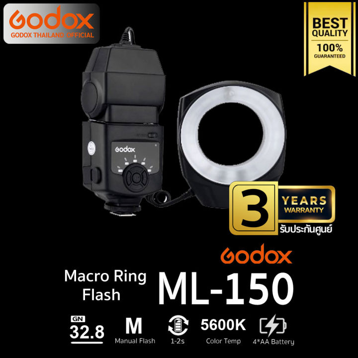 Godox ML-150 Macro Ring Flash แมนนวล - รับประกันศูนย์ GodoxThailand 3 ...