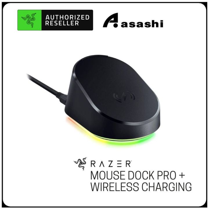 Razer Mouse Dock Pro + Wireless Charging Puck Bundle (Magnetic Wireless ...