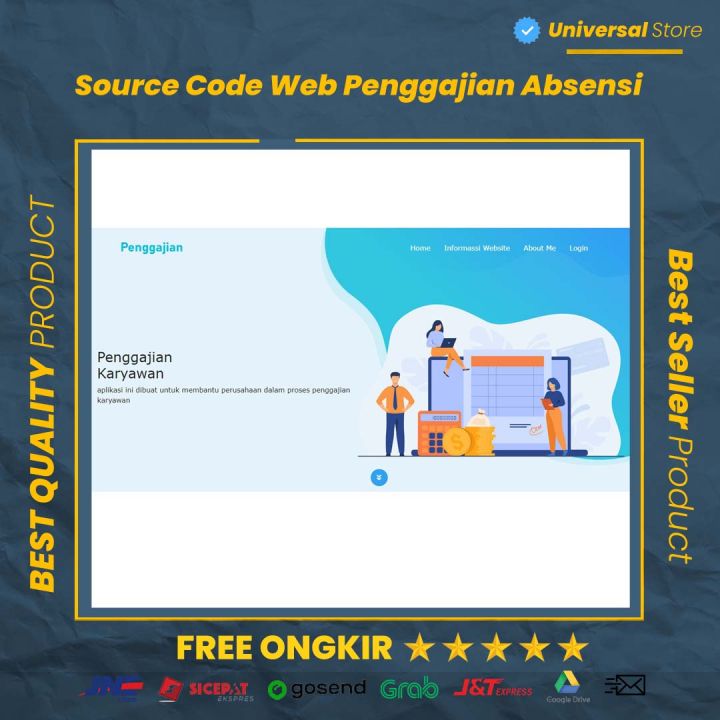 Source Code Web Penggajian Absensi Karyawan Online Webased Siap Pakai Lifetime | Lazada Indonesia