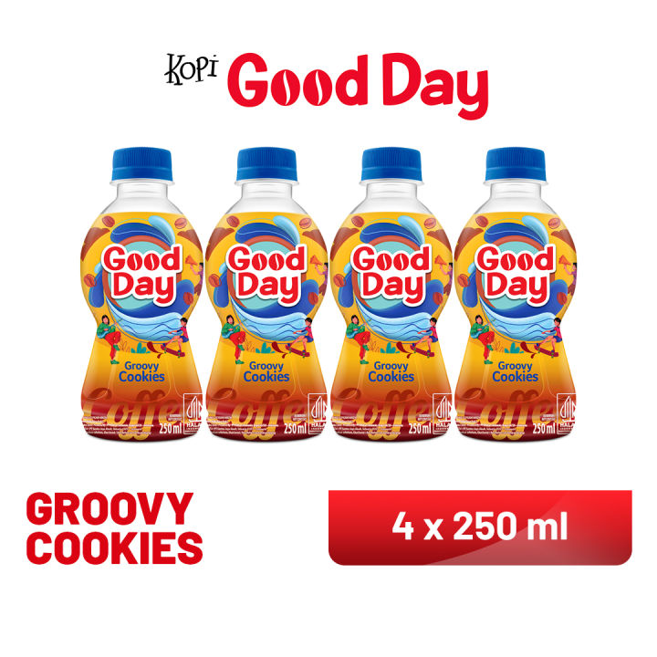 GOOD DAY Groovy Cookies Ready To Drink 250 ml x 4pcs | Lazada Indonesia