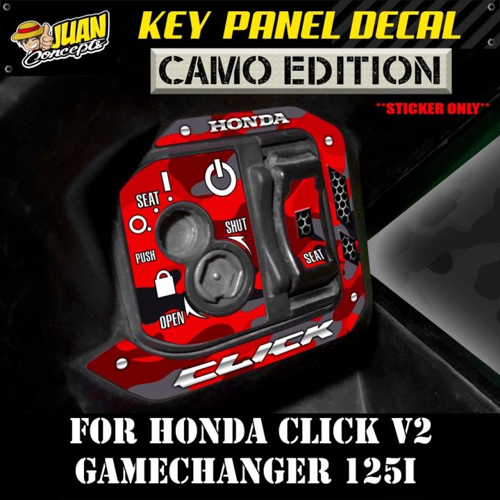 Honda Click 125i Key Panel Sticker Camo Edition | Lazada PH
