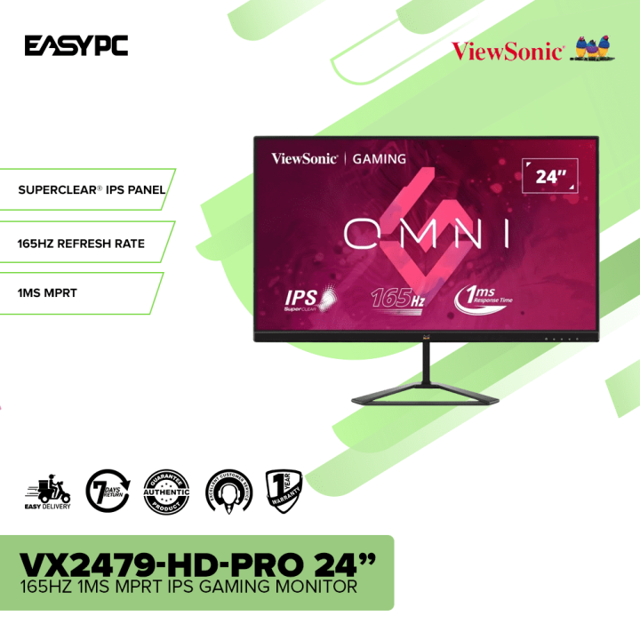 EasyPC | ViewSonic VX2479-HD-PRO 24 Inches 165Hz /180Hz and VX2779-HD ...