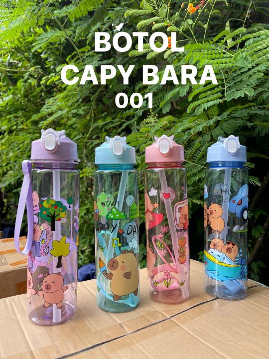 Botol Minum Plastik Karakter Capybara Tumbler Anak Sekolah 900ML Bpa Free | Lazada Indonesia