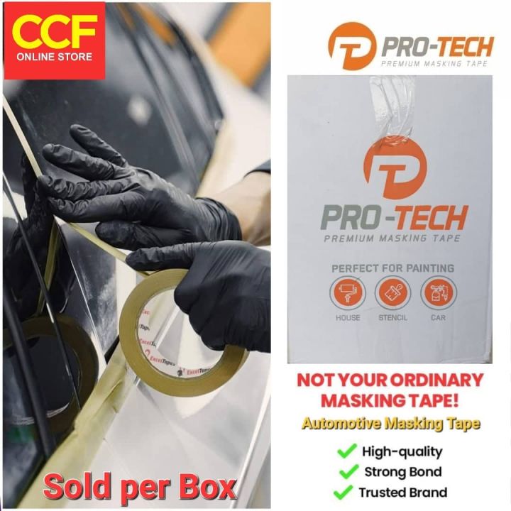 Protech Masking Tape Painters Tape 3/4 inch ( 64 rolls per Box ) | Lazada PH
