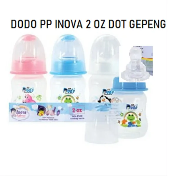 Dodo PP INOVA Botol Susu Asi Bayi Anak Dot Gepeng Pedodontic ...