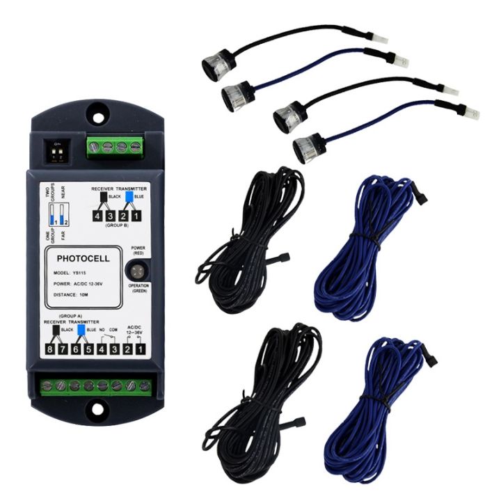 【Wireless】 Automatic Door Safety Photoelectric Beam Sensor Photocells ...