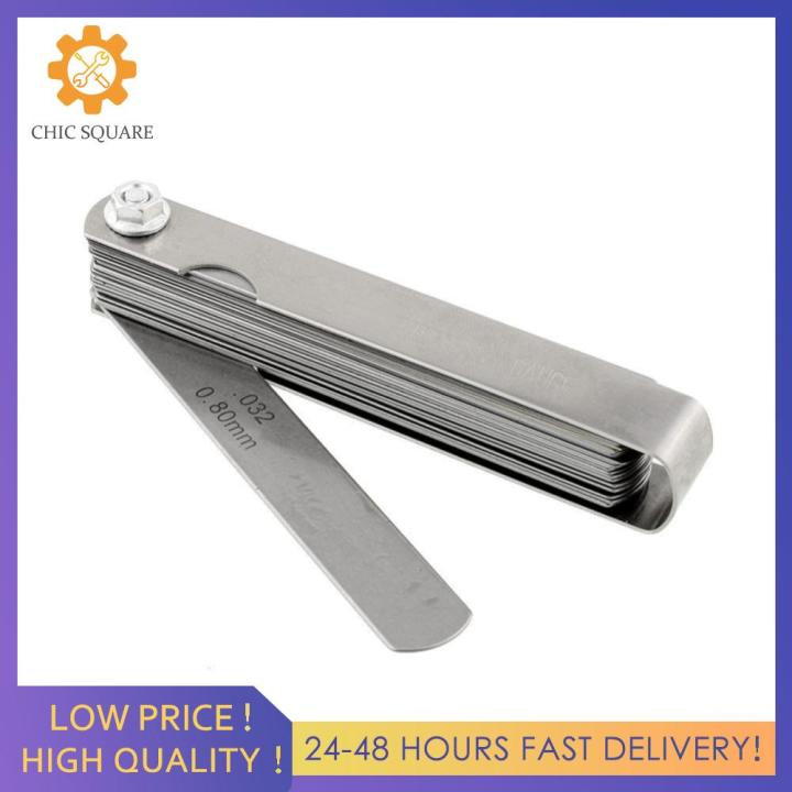 32 Blades Combination Feeler Gauge Metric Imperial Gapped Filler Measure | Lazada PH