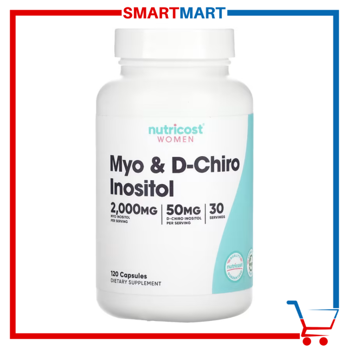 Nutricost Women Myo & D-Chiro Inositol 2000 mg Myo 50 mg D-Chiro 120 Capsules | Lazada PH