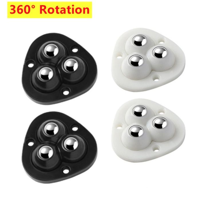 VB45D Self Adhesive 3 Beads Table Base Roller Wheel Universal Pulley ...