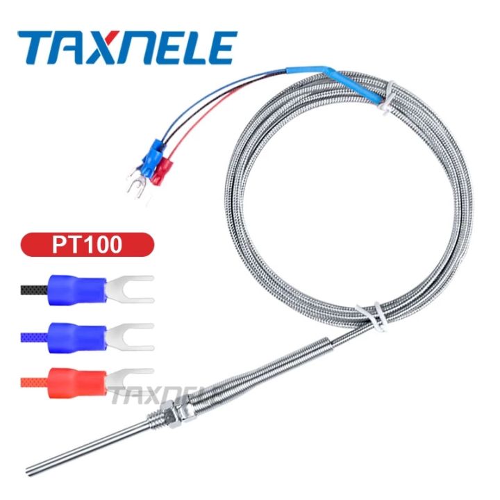 2M Stainless Steel RTD PT100 Temperature Sensor Probe Thermal ...