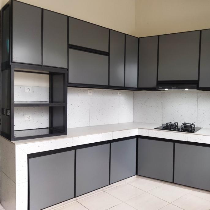 Kitchen Set Aluminium Finishing Acp Qwertymall | Lazada Indonesia