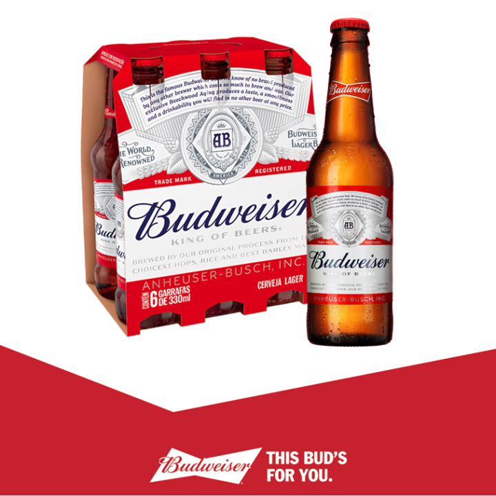 Budweiser Beer 330ml Bottle x 6 | Lazada PH